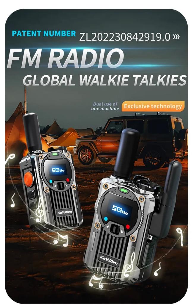 MSTAR M66 5G Walkie Talkie back view
