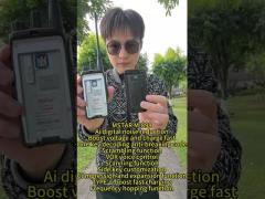 Portátil 5km-10km 3.5mm Conversion Mini Walkie Talkie Dual Frequência
