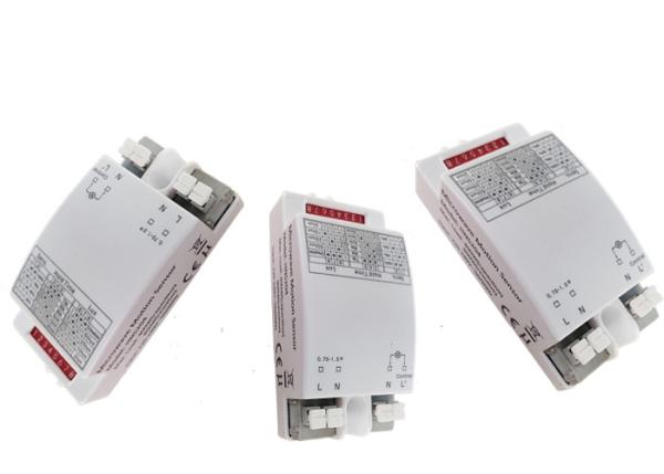 White Color AC Motion Sensor Switch 220~240VAC HNS204 On / Off And Lux Off Function