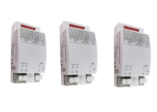 White Color AC Motion Sensor Switch 220~240VAC HNS204 On / Off And Lux Off Function