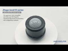 HNS155DLPIR Zhaga book18 input device DALI 2 D4i PIR motion sensor