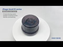 HNS156HB Zhaga book18 0-10v dimming and daylight monitoring microwave motion sensor