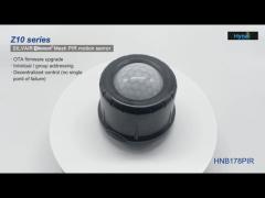 hnb178pir z10 bluetooth daylight harvest pir motion sensor white and black