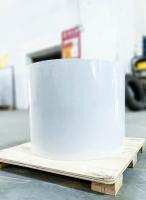 China Scratch Resistant White Rolls Self Adhesive Labels 50u Surface Thickness for sale