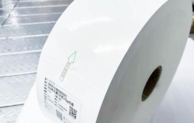 Cina Materiali per etichette autoadesive PET trasparenti in vendita
