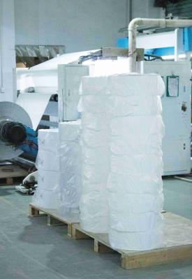 Cina Colla di gomma per pneumatici Jumbo Roll di carta da stampa giallo Certificato SGS in vendita