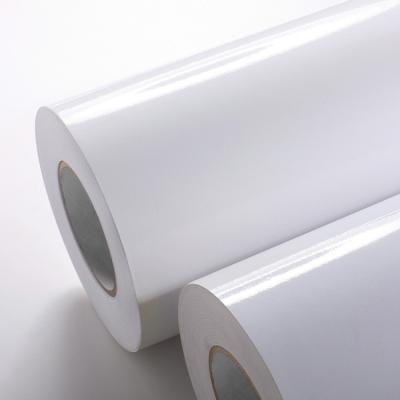 China 80g/m² High Quality Coated paper,Viscosity permanent acrylic adhesive,Transparent PET film for sale