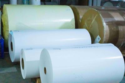 Cina Materiali di stampa Carta rivestita con adesivo permanente e pellicola PET trasparente in vendita