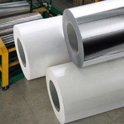 China Materiaal van het etiket van de drukkerij 80 g bekleed papier met permanent lijm en viscositeit Te koop
