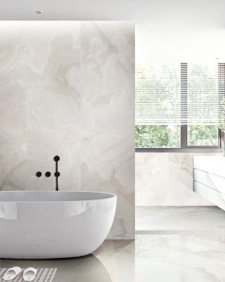 China Super White Texture Modern Floor Tiles Jade Bright Surface And Soft Light for sale