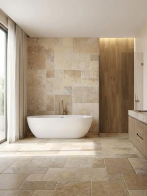 China Curved-edge Lame Stone Mixing and laying of 4 different specifications together for sale