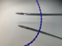 China Molding Cog Thread Molded Barbed Thread 18G 100mm for sale
