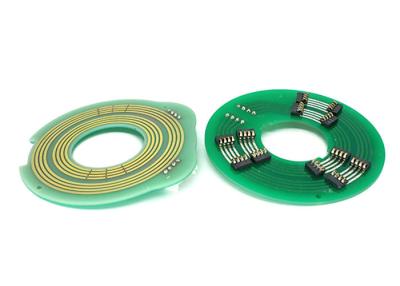 Cina Slittamento diretto su ordinazione Ring Connector High Rotating Speed del pancake del PWB del foro in vendita