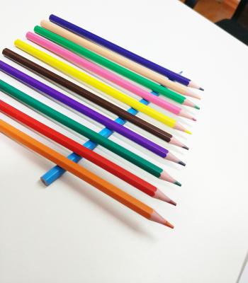 China 12 Color Plastic Pencils for School and Office for sale