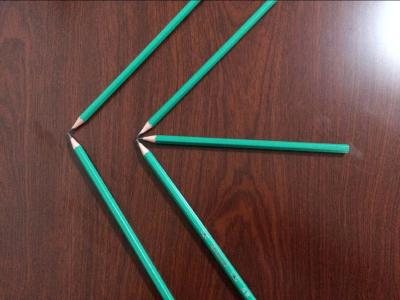 China Green Color HB Hex Plastic Pencil  Supplier for sale