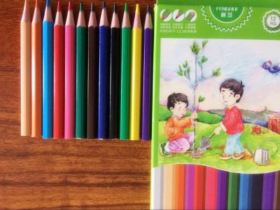 China Wooden-Free Plastic 12Color 3.5Inch Pencil Color for sale