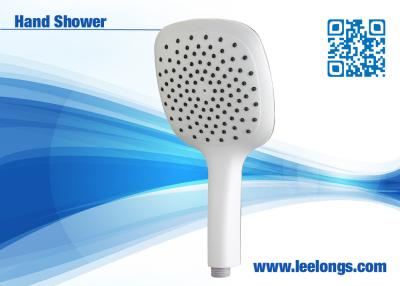 China Eco plástico do ABS Handheld de alta pressão branco da cabeça de chuveiro amigável para o banheiro à venda