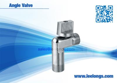Cina Valvola di angolo d'argento dello zinco per la toilette, tubo flessibile intrecciato, rubinetto, rubinetto di acqua in vendita