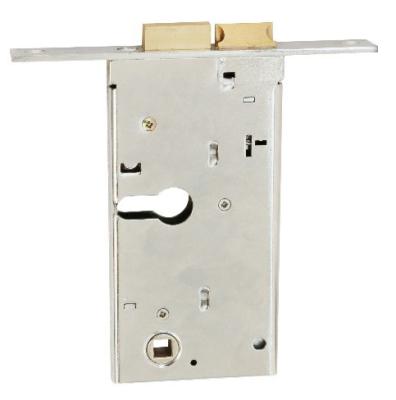 China Aluminum Door Lock Solid SN Finish Surface Mounted Mortise Door Lock for Wooden Door for sale