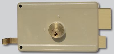 China Rim Door Lock Surface Mounted Simple Installation Dead Bolt Material Brass Or Steel Installation Type for sale