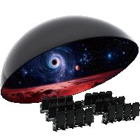 China Immersive LED Display Seamless Design GOB Tech Better Protection360°+180° Panoramic ScreenHigh Resolution and High Refresh Rate for sale