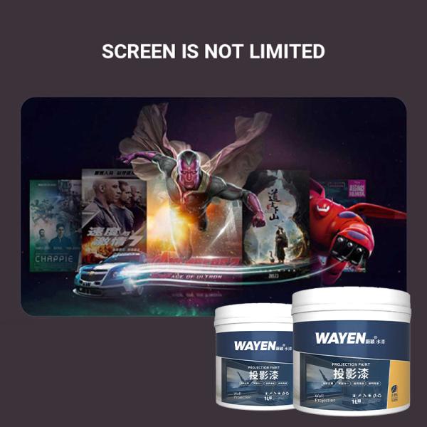 Quality Waterproof Moistureproof Projection Paint Water Based Acrylic Hd Projector Paint for sale