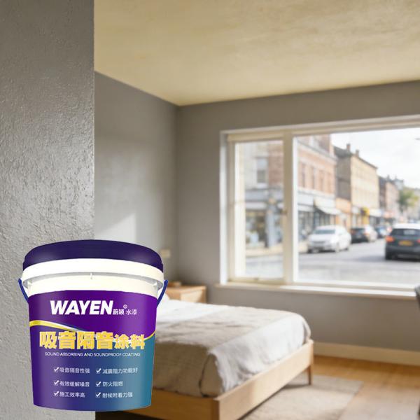 Quality Water-based Acrylic Soundproof Paint with Semi-matte Finish and 18 Months Shelf Life for Noise Reduction for sale