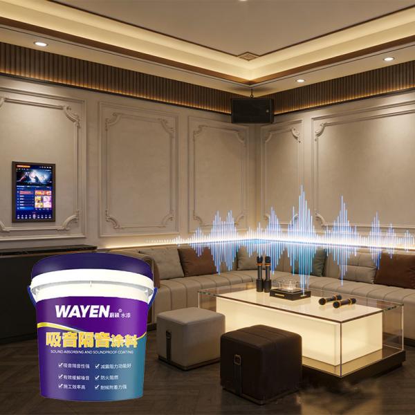 Quality Water-based Acrylic Soundproof Paint with Semi-matte Finish and 50voc/L VOC Content for Noise Reduction for sale