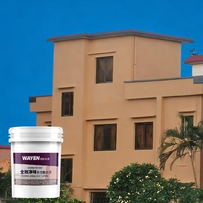 China Luxury Weather-Resistant Exterior Wall Paint Stain Resistance Self-cleaning Moistureproof Color Waterborne Outdoor Wall Coating for sale