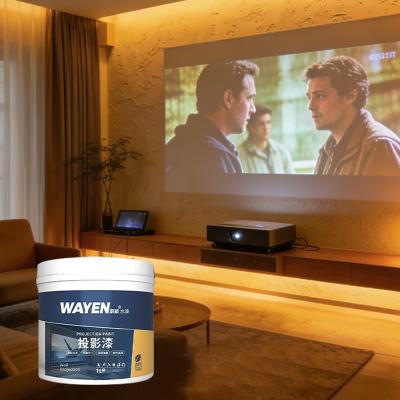 China Low MOQ Sample Support Acrylic Water-based Projection Paint for Indoor Wall Decoration High Definition Environmentally Friendly for sale