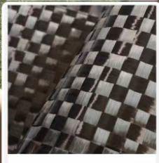 75% Carbon Fiber 25% Kevlar Fiber Hybrid Fabric