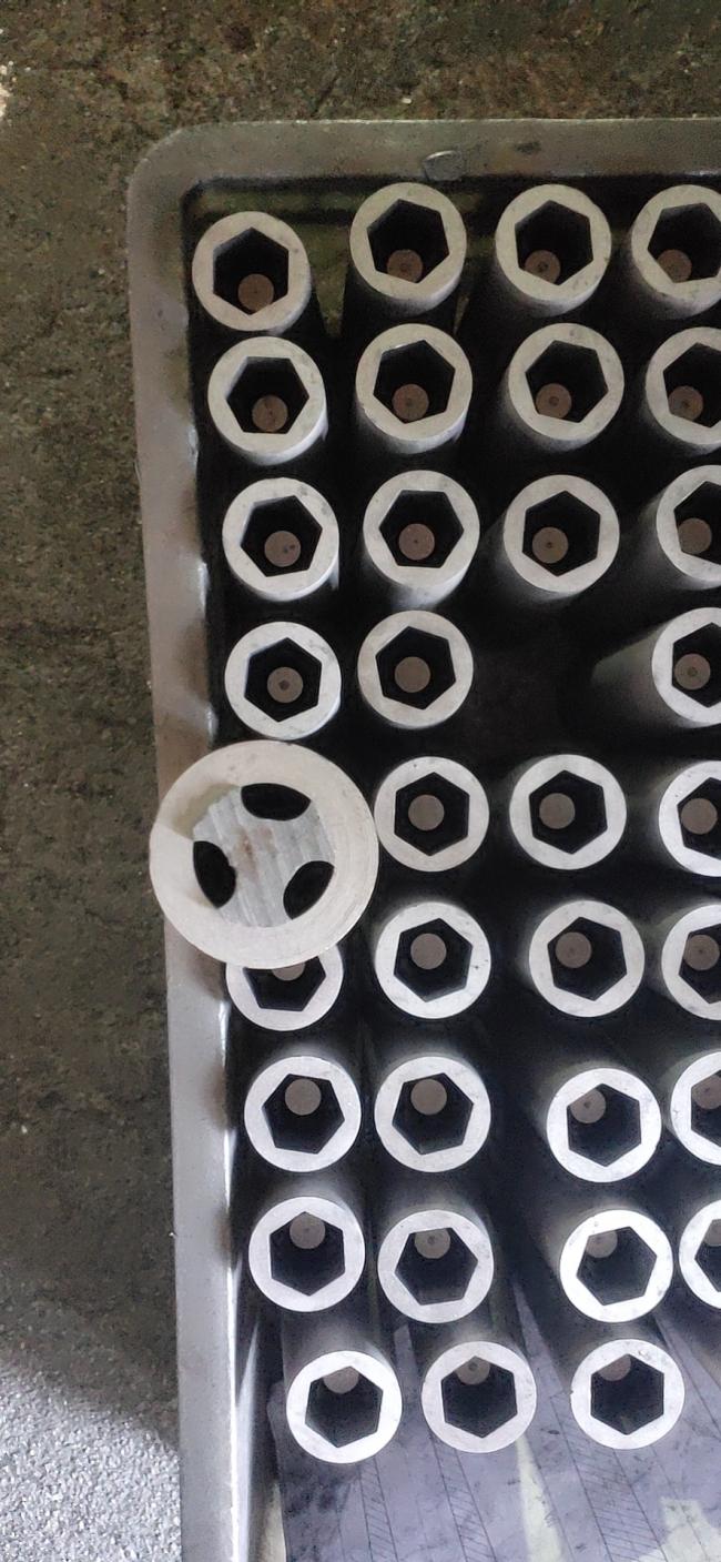 Three Holes Round Hexagonal Square Gear Graphite for Continuous Casting Brass