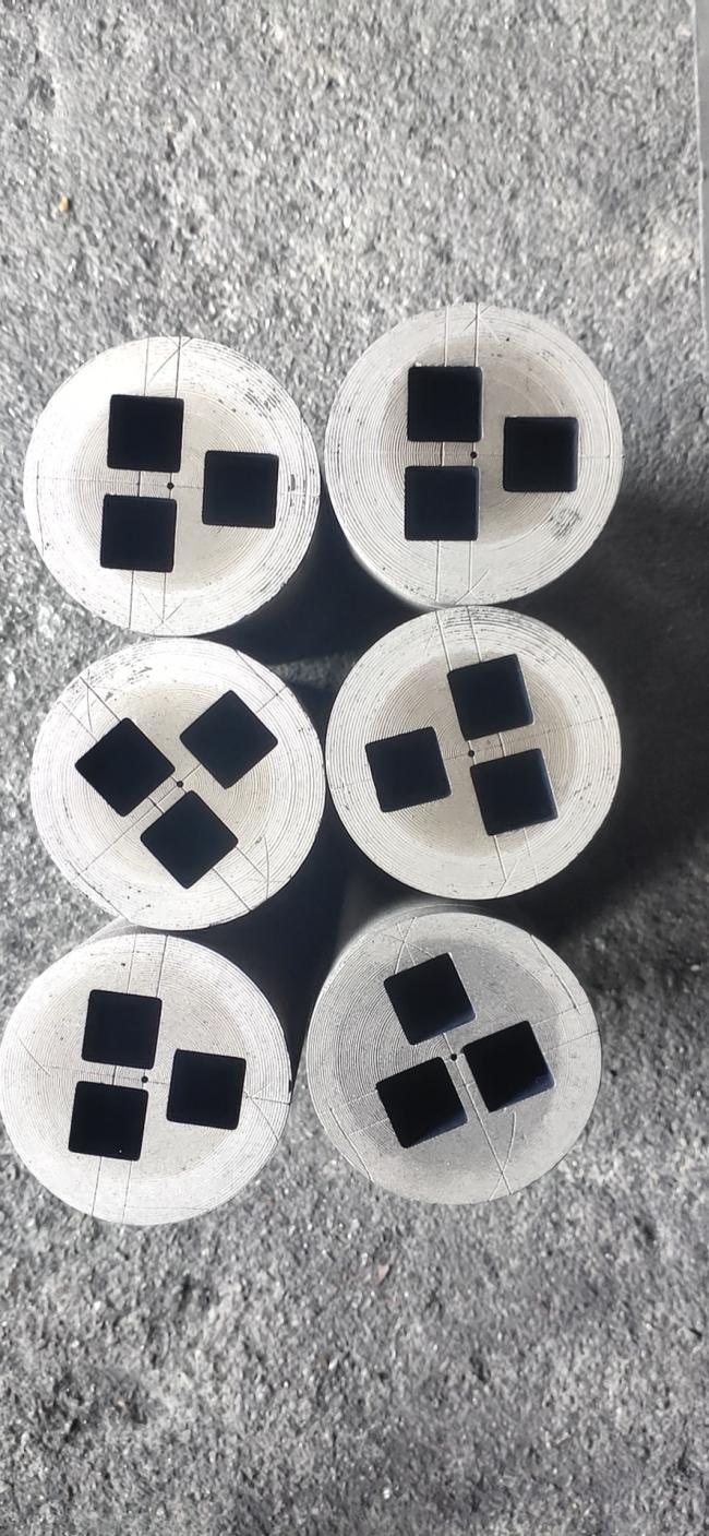 Three Holes Round Hexagonal Square Gear Graphite for Continuous Casting Brass