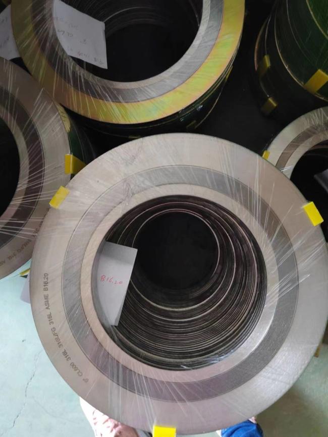 SS304 SS316 Stainless Steel Graphite Packing Spiral Wound Gasket
