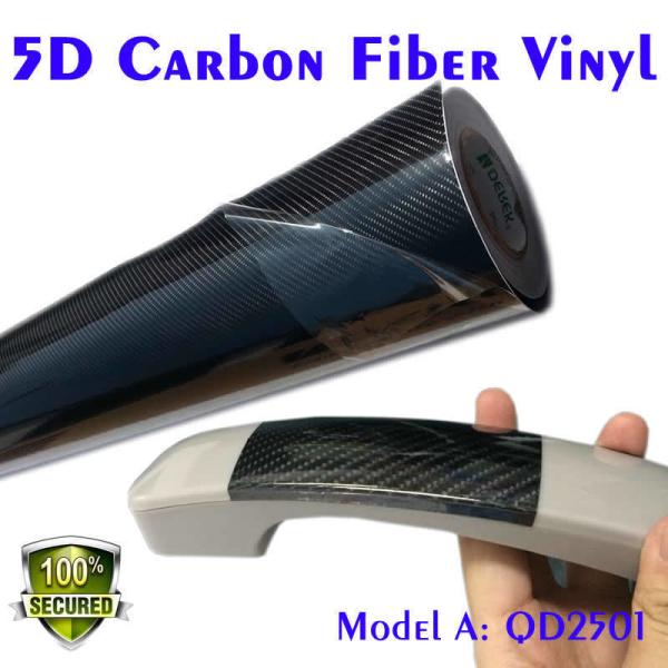 Quality Ultra Glossy 5D Carbon Fiber White 1.52*30m for End Motorcycles for sale