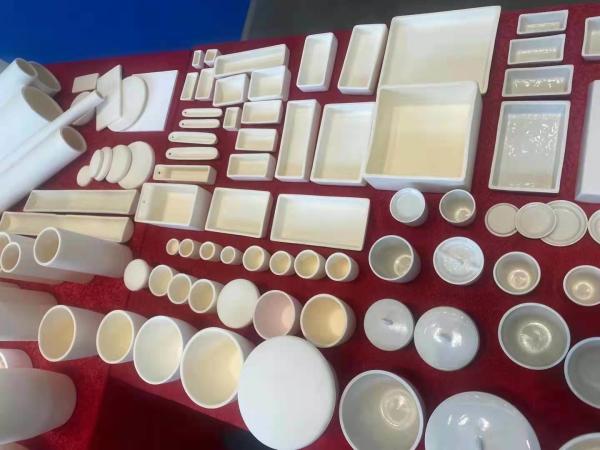 Quality 1.85 Bulk Density Alumina Ceramic Porcelain Clay Boat Crucible with Flake for sale