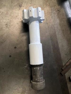 China Anti-Oxidation Coating Extruded Graphite Customized Rotor Shaft for Aluminium Melting for sale