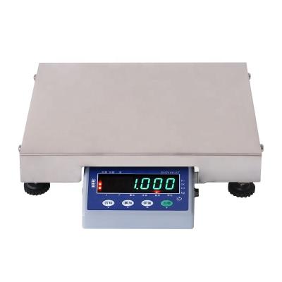 China Suporte personalizado ODM 15kg Balança eletrônica de mesa com tela LED e alarme de três cores à venda