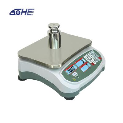 Cina Industrial SOHE 2024 ABS LCD Screen Industrial Pesatura Tavola Scala AC220V Fornitore di alimentazione in vendita
