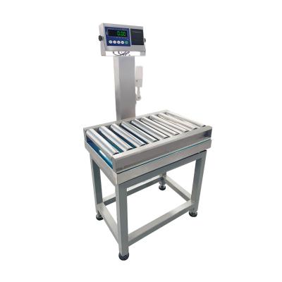 China Hoogprecisie-voedselcontrolewager 15-500kg 580*800mm met roestvrijstalen transportband Te koop