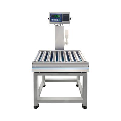 China Hoogprecisie-voedselcontrolewager 15-500kg 580*800mm met roestvrijstalen transportband Te koop
