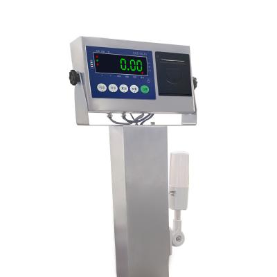 China Hoogprecisie-voedselcontrolewager 15-500kg 580*800mm met roestvrijstalen transportband Te koop