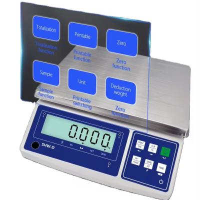 China Anpassbare ABS 15KG LCD-Display-Tischskala mit Präzision und 6V/4000mAh-Batterie zu verkaufen