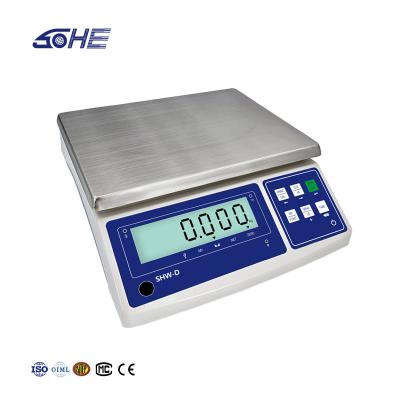 China Anpassbare ABS 15KG LCD-Display-Tischskala mit Präzision und 6V/4000mAh-Batterie zu verkaufen