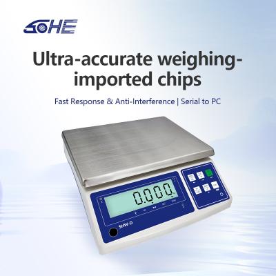 China Anpassbare ABS 15KG LCD-Display-Tischskala mit Präzision und 6V/4000mAh-Batterie zu verkaufen