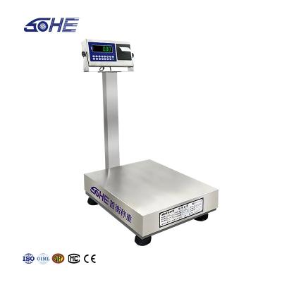 China Personalizar Balanças à prova d'água 500KG Faixa máxima 500*600mm Tamanho da mesa Balanças de impressão à venda