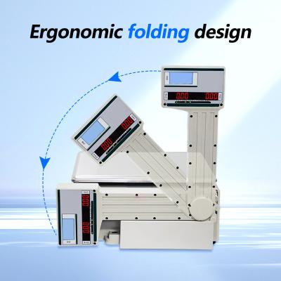 Cina 15 kg di etichette touchscreen per la stampa Scala di pesatura con display LCD a LED e tipo di porta 1*RS232 in vendita