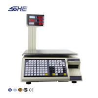 China 6kg Foldable Label Printing Weighing Scale Barcode Digital Computing Machine Scale Weight for sale