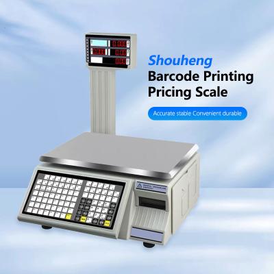 中国 AC 100-240V/DC21V カスタマイズされたサポート OBM 印刷バーコードテーブルスケール SHW-TMC 15kg 販売のため