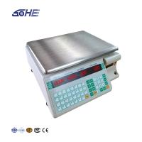 China SOHE Label Printing Scale Barcode Receipt Print for Supermarket 3kg Digital Computing for sale